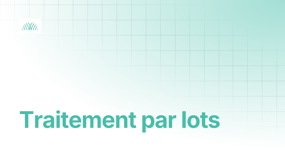 Traitement par lots | Saferpay Documentation