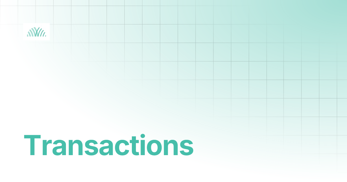 Transactions | Saferpay Documentation