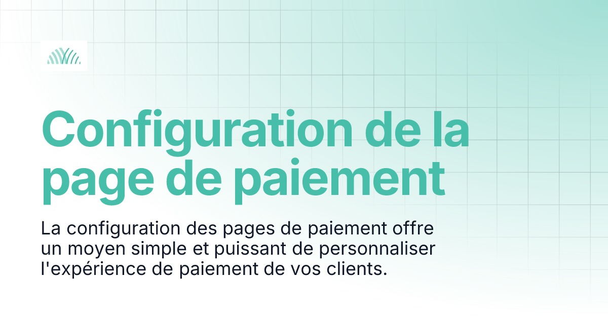 Configuration de la page de paiement | Saferpay Documentation