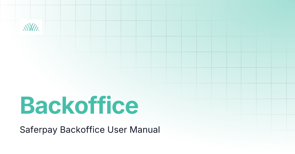 Backoffice | Saferpay Documentation