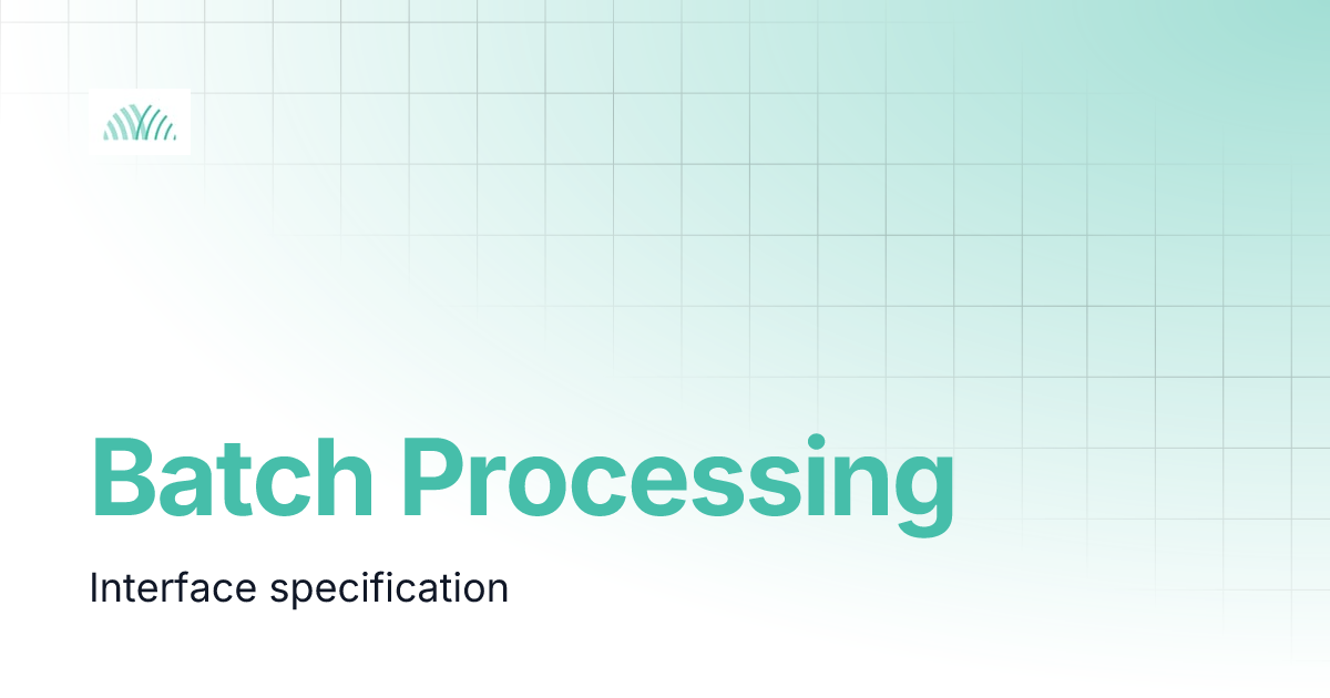 Batch Processing | Saferpay Documentation