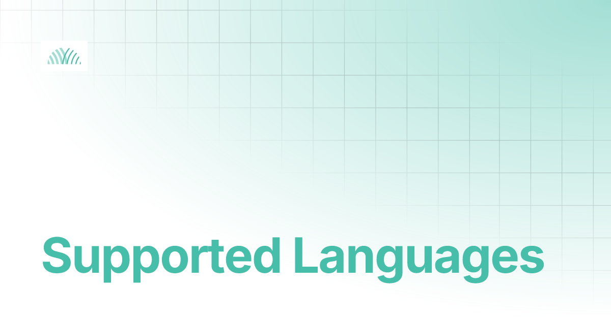 Supported Languages | Saferpay Documentation