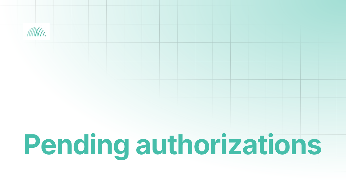 Pending authorizations | Saferpay Documentation